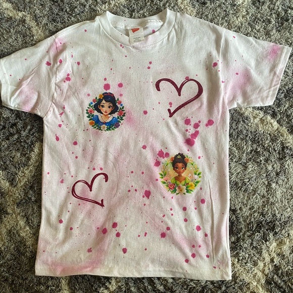 Disney | Shirts & Tops | New Splatter Paint Disney Princess | Poshmark